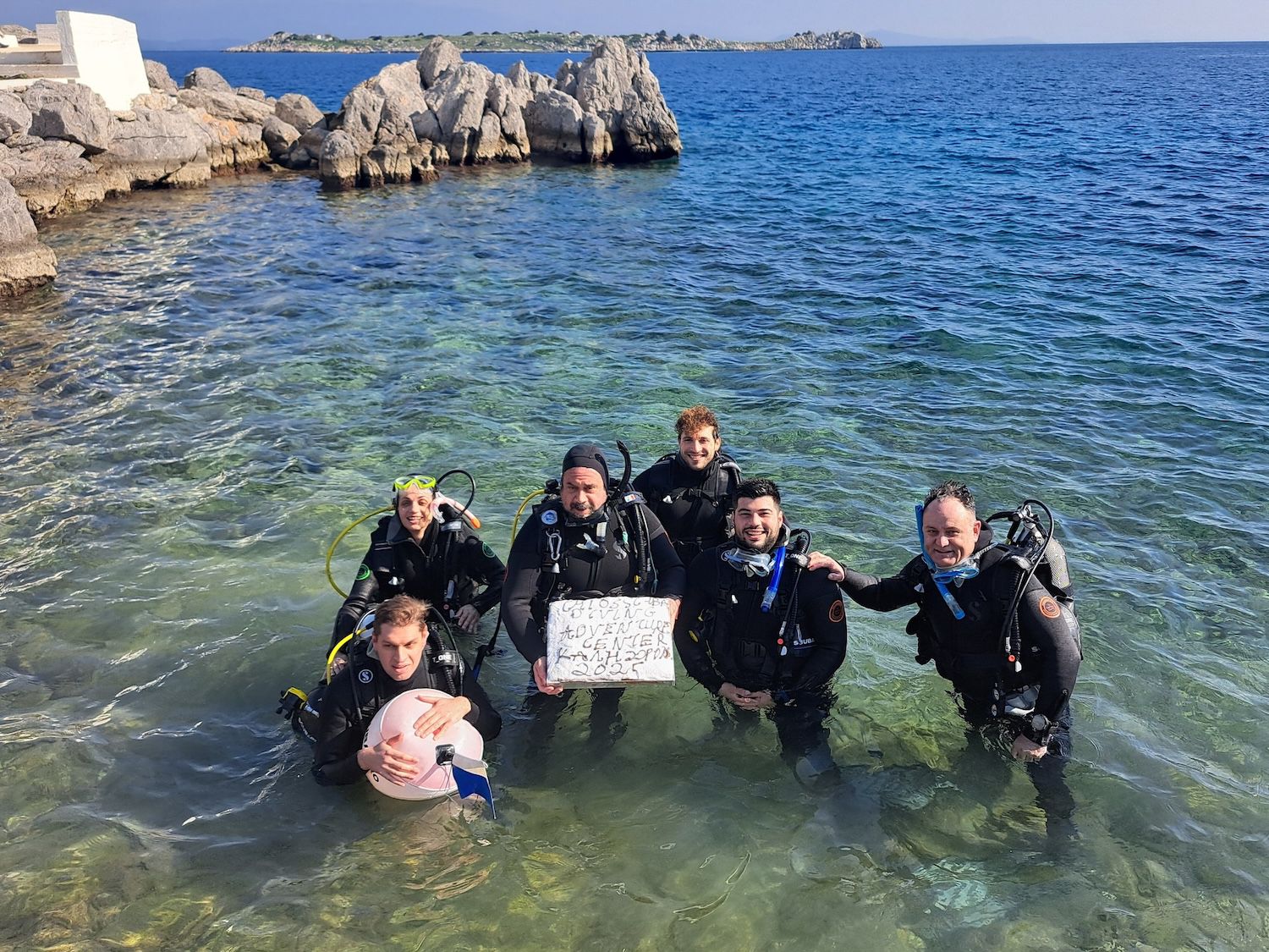Κόπηκε η “υποβρύχια” βασιλόπιτα του Chios Scuba Diving Adventure Center ...